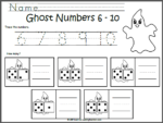 Number Writing Ghosts 1-5 - Made By Teachers