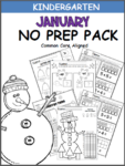 January No Prep Pack For Kindergarten | Made By Teachers