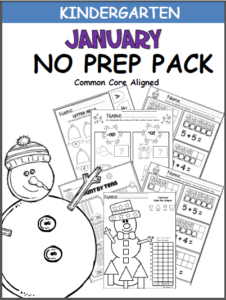 January No Prep Pack For Kindergarten - Made By Teachers