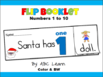 Santa Christmas Flip Booklet (Number 3) - Made By Teachers