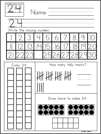 Numbers Workbook from 0 to 30 | Made By Teachers