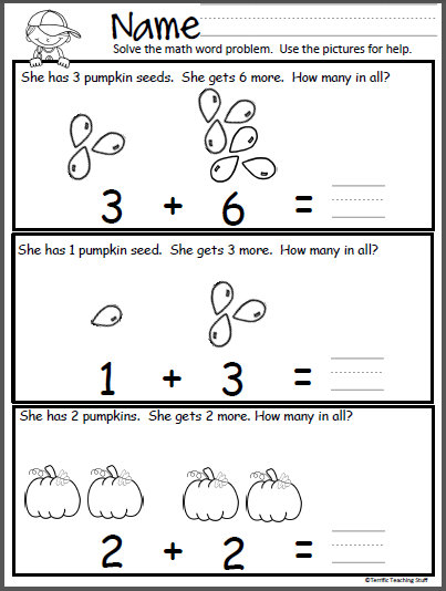 Pumpkin Math Workbook For Kindergarten - Made By Teachers