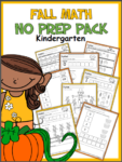 Fall Kindergarten Literacy No Prep Worksheets - Made By Teachers