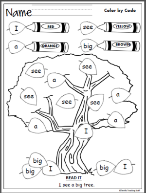 Fall Kindergarten Literacy No Prep Worksheets | Made By Teachers