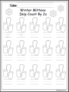 Free Mitten Shape Graph | Made By Teachers