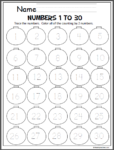 Christmas Ornaments Number Writing (1-30) | Made By Teachers