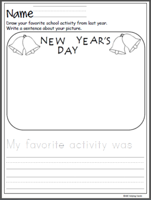 New Year's Day Writing For Primary Grades - Made By Teachers