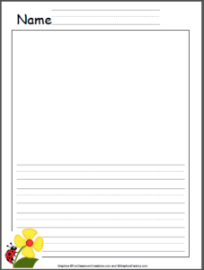 Ladybug Kindergarten Writing Template | Made By Teachers