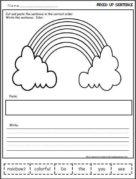 Junior Learning Cvc Objects Junior Learning Rainbow Sentences - 160 ...
