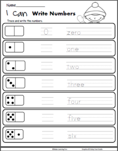 Winter Trace and Write Number Words (14 to 20) - Made By Teachers