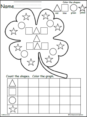 Four Leaf Clover Shapes Graph | Made By Teachers
