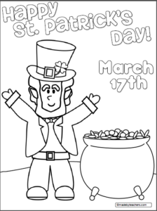 Free Leprechaun Coloring Page for St. Patrick's Day | Made By Teachers