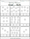 Free Spring Math Worksheet - Count the Flowers - Made By Teachers