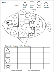 Shapes Graphing Activity - Fish | Made By Teachers