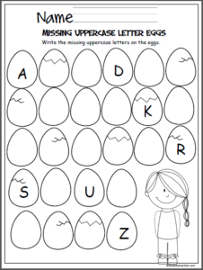 Easter Egg Missing Uppercase Letters | Made By Teachers