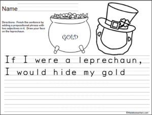 If I Were a Lucky Leprechaun Writing Template | Made By Teachers