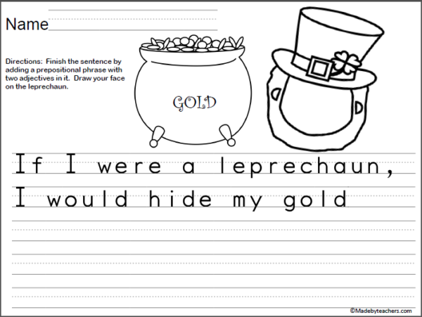If I Were a Lucky Leprechaun Writing Template | Made By Teachers