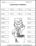St. Patrick's Day Leprechaun Addition (addends 0-5) | Made By Teachers
