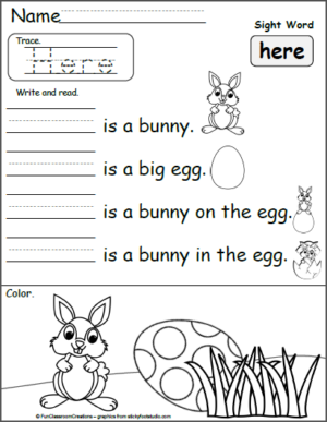 Write and Read Sight Words - Here | Made By Teachers