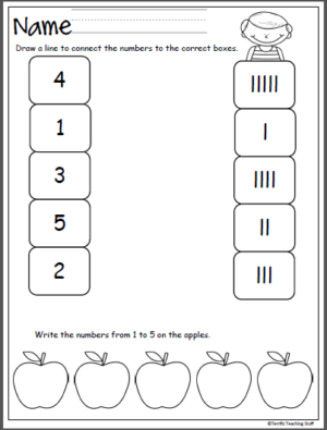 Free Number Worksheet for 1-5 | Made By Teachers