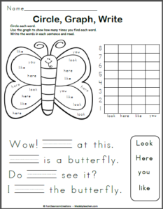 Circle Graph Write - Look, Here, Like, You | Made By Teachers