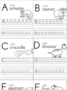 Animal Alphabet Letter Writing Practice | Made By Teachers