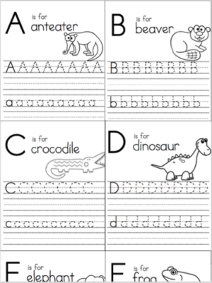 Animal Alphabet Letter Writing Practice | Made By Teachers