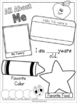 All About Me Page | Made By Teachers