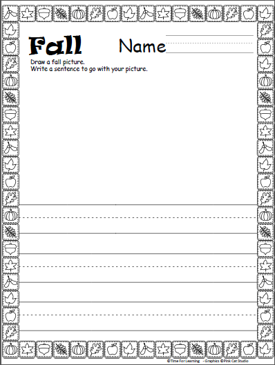 Fall Writing Template Made By Teachers