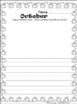 Pumpkin Writing Page (Print Practice) - Made By Teachers