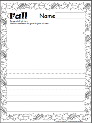 Fall Leaves Writing Template - Made By Teachers