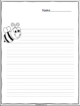 Bee Writing Stationary | Made By Teachers