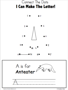 Letter A Connect The Dots - Made By Teachers