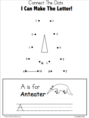 Letter N Writing Worksheet and Dot to Dot (Kindergarten and Preschool ...