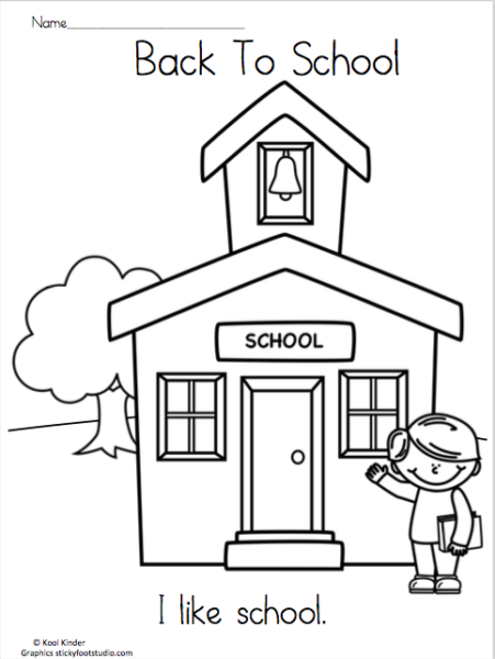 Back To School Reading and Coloring Printable | Made By Teachers