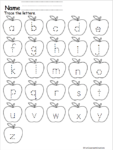 Alphabet Letter Tracing - Lowercase Apples - Made By Teachers