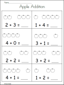 Apple Addition - Let's Make 10 - Made By Teachers