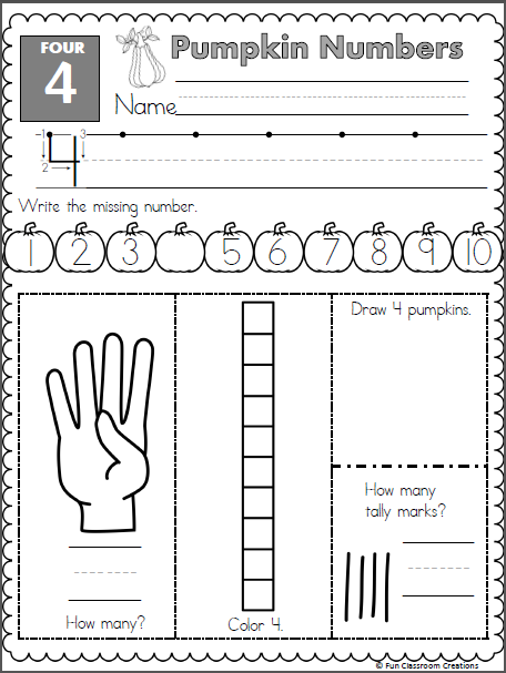 Free Number 4 Worksheet Harvest Time Made By Teachers Free Number 4 Worksheet Harvest Time Made By Teachers