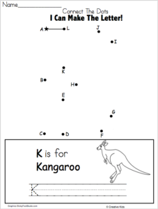 Free Letter K Writing and Dot to Dot for Kindergarten and Preschool ...