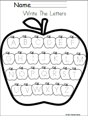 Editable Letter Writing Worksheet Apples Theme - Made By Teachers