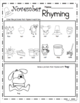 November Rhyme Worksheets | Made By Teachers