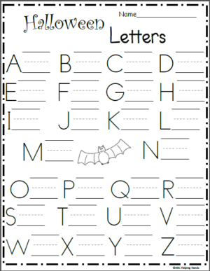 Uppercase Letter Writing Worksheet - Halloween - Made By Teachers
