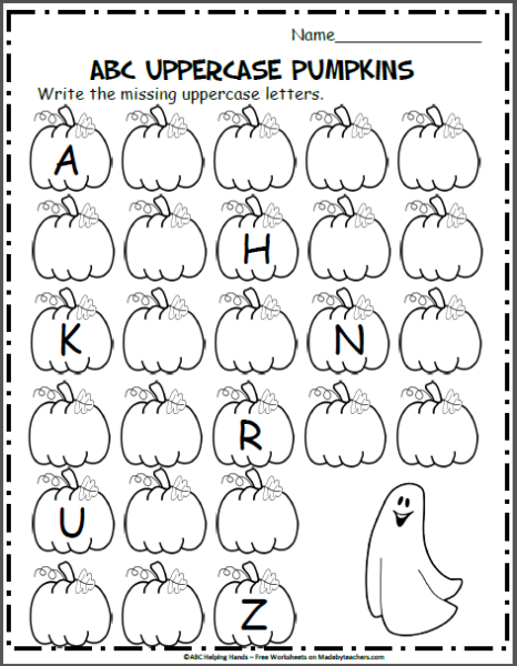 Halloween Lowercase Letter Practice - Made By Teachers