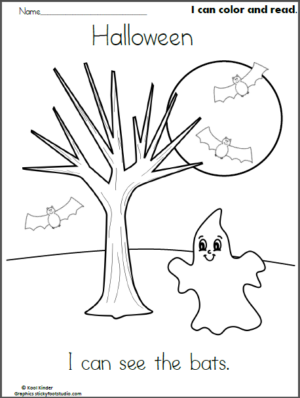 Halloween Color Trace and Read | Made By Teachers