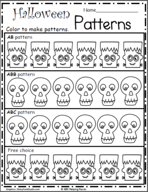 Free Halloween Pattern Worksheets | Made By Teachers
