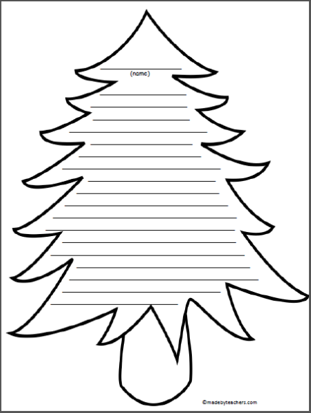 Tree Writing Paper - Made By Teachers