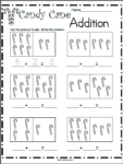 Candy Cane Addition Free Math Worksheet | Made By Teachers