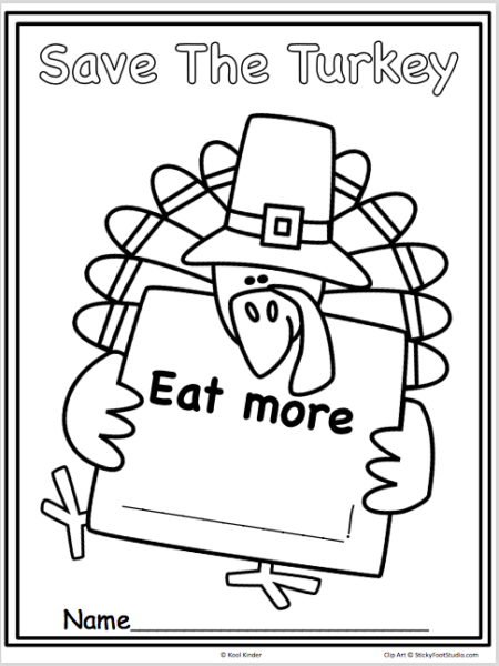 Save The Turkey Writing - Made By Teachers