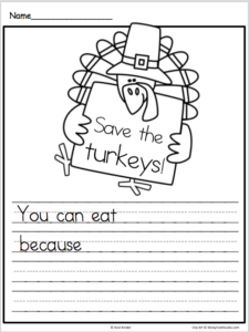 Save The Turkey Writing | Made By Teachers
