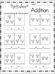 Reindeer Addition Math Worksheet | Made By Teachers